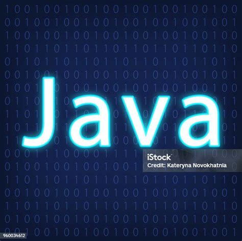 Machine Code Languages In Neon Style Programming Languages Concept Java