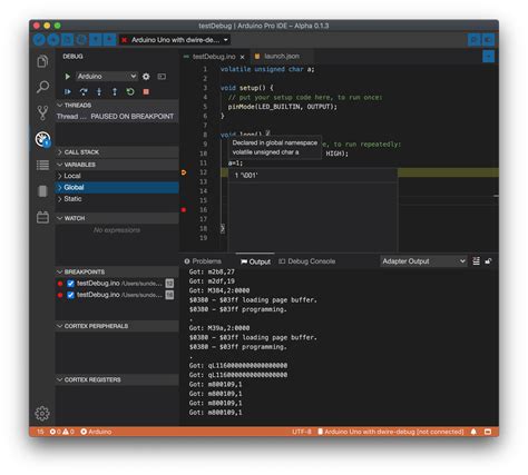 INFO Debug Functionality An Update Issue Arduino Arduino Ide GitHub