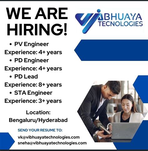 Sneha Sai On Linkedin Hiring Vlsi Pv Engineer Experience Pd Engineer Experience Pd