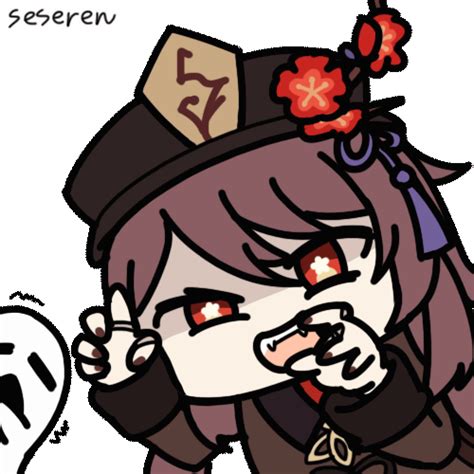 Seseren Hu Tao Genshin Impact Genshin Impact Animated Animated  Lowres 1girl Fangs