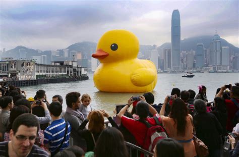 Hong Kong Operator Forced To Deflate Giant Duck Similar To Beloved Art Installation After