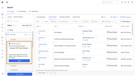 Search Job Titles With Boolean Operators