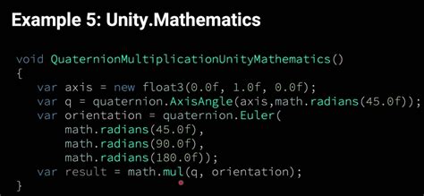 Unity新版数学库简介七 技术专栏 Unity官方开发者社区