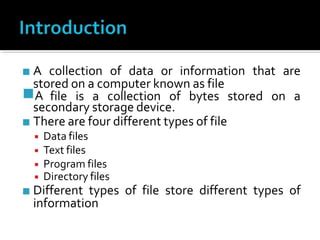 Presentation Of File Handling In C Language Pptx