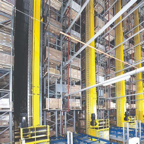 Fully Automated Warehouse Unit Load Pallet Automation As RS Storage Retrieval System Asrs Agv