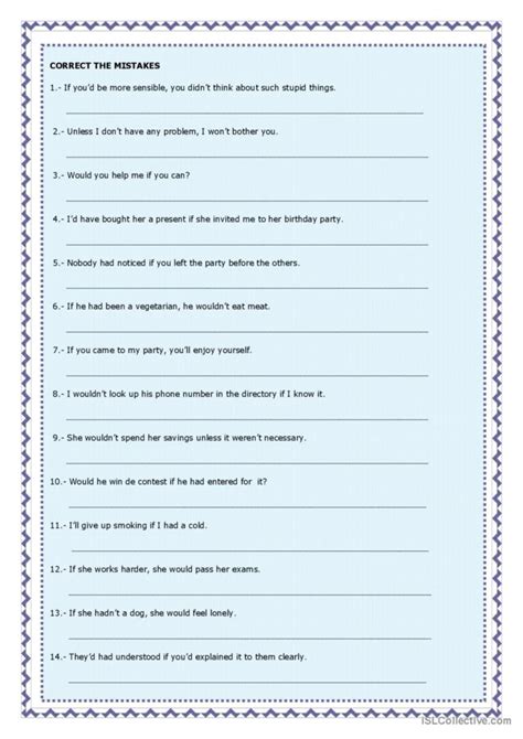 Conditional Clauses Deutsch Daf Arbeitsblätter Pdf And Doc