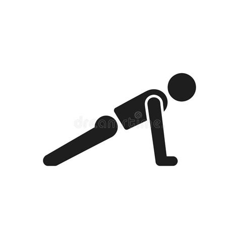 Push Up Icon Stock Vector Illustration Of Workout Training 361857558