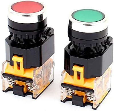 Twin Push Button Switch 22 25N NO NC Momentary Button Switch ON Off Start Stop Momentary Push