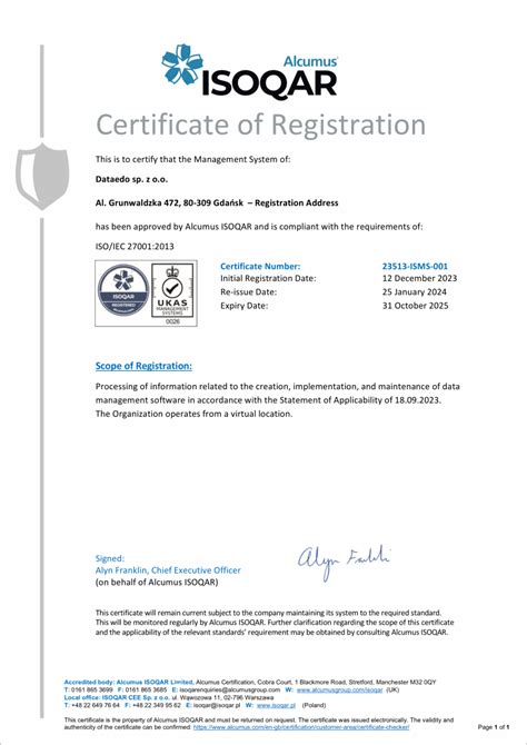 Dataedo Is Now Iso 27001 Certified Dataedo Blog
