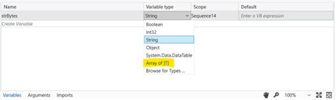 Cannot Find Variable Type Bytes Activities UiPath Community Forum