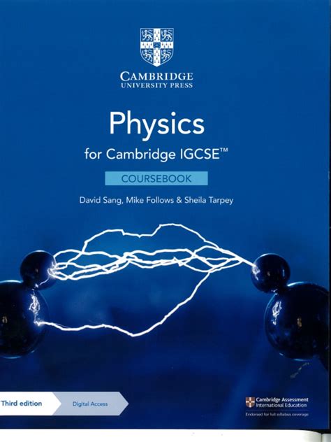 Physics For Cambridge Igcse Coursebook David Sang Third Edition 1 Pdf
