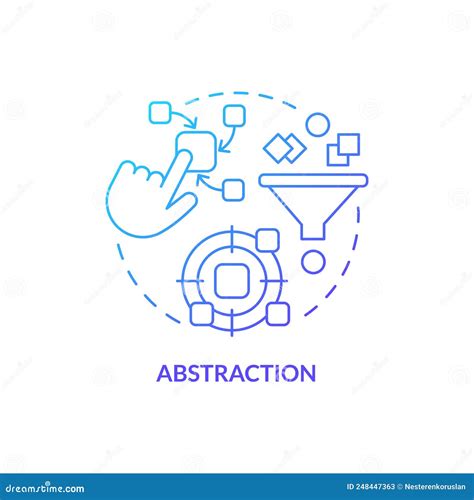 Icono De Concepto De Gradiente Azul De Abstracción Ilustración Del