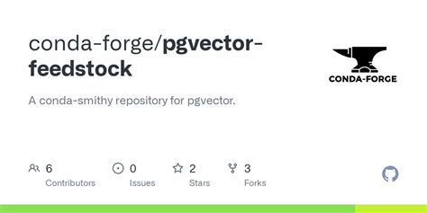 Github Conda Forgepgvector Feedstock A Conda Smithy Repository For Pgvector