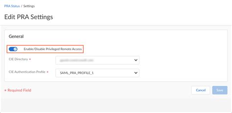 Configure Privileged Remote Access Settings