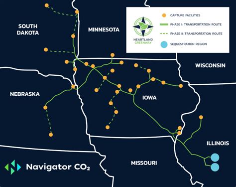 Co2 Pipelines Slow Down Navigator Pipeline Postpones South Dakota Progress Sd Puc Denies