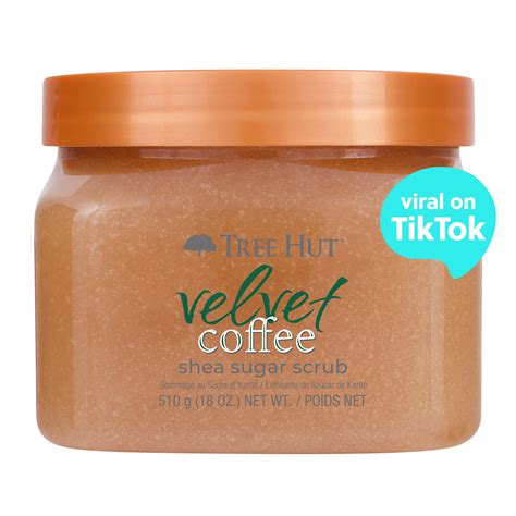Tree Hut Shea Sugar Exfoliating Body Scrub Velvet Coffee 18 Oz