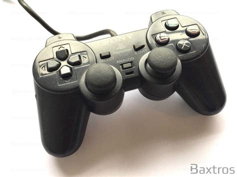 PS1 Official Dual Shock Controller Black PS1 Controller Baxtros