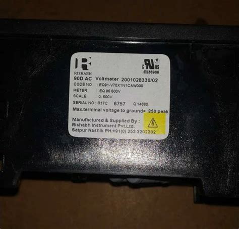 Single Phase Rishabh 90d Ac Analog Voltmeter Electric Voltage 220 V At ₹ 380 Piece In Nellore