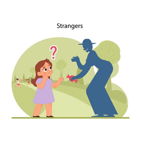 Stranger Danger Awareness Flat Vector Illustration 41172961 Vector Art At Vecteezy