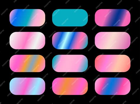 Premium Vector Vibrant Colors Unicorn Gradient Set
