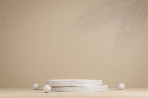 3d 배경 제품 기하학적 플랫폼 흰색 배경이있는 받침대 장면을 보여줍니다 연단과 함께 무대에 화장품을 전시하기 위해 서십시오