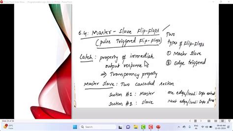 Dsd Using Verilog Module 3 Master Slave Sr Flip Flop Youtube