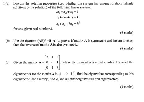 1 a ﻿discuss the solution properties i e