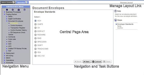 sterling b2b integrator admin console