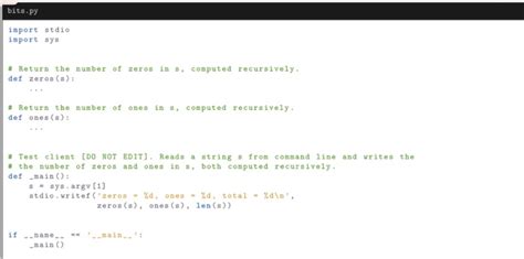 Solved Exercise 2 Bit Counts Implement The Functions