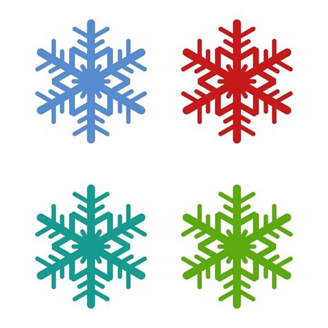 Snowflake Set On White Background 2148682 Vector Art At Vecteezy