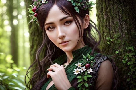 Premium Ai Image Beautiful Inhabitant Of The Forest Mythical