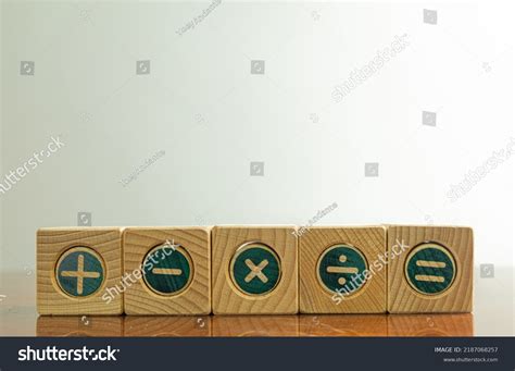 Mathematic Conceptmathematical Operations Plus Minus Multiply Stock