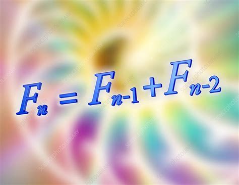 Fibonacci Sequence Equation Stock Image C020 8889 Science Photo