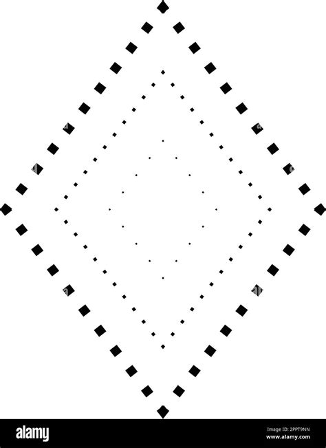 Tracing Rhombus Shape Symbol Dashed And Dotted Broken Line Element For Preschool Kindergarten