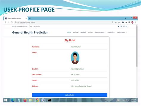 smart health disease prediction django machinelearning pptx
