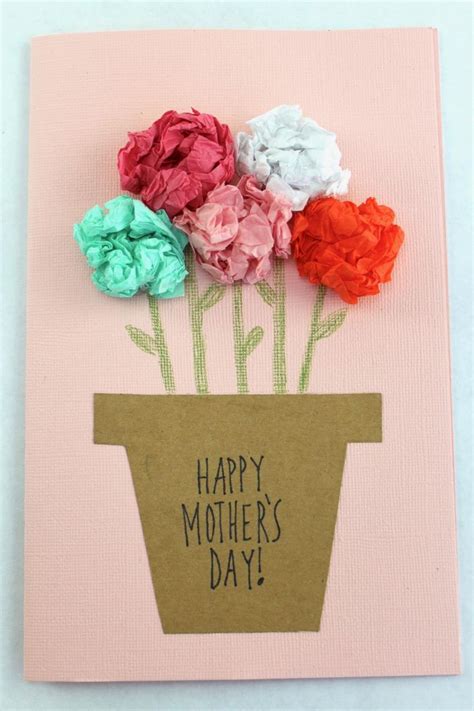 5 Cute Easy Mother S Day Cards To Make Mother S Day Gift Card Diy