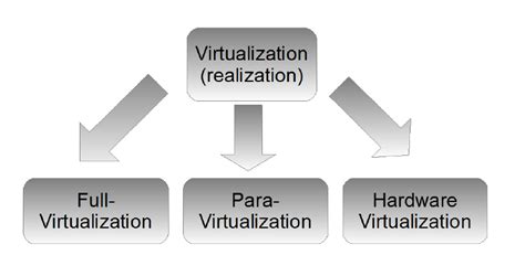 Types Of Virtualization Due To The Type Of Implementation Source Own Download Scientific