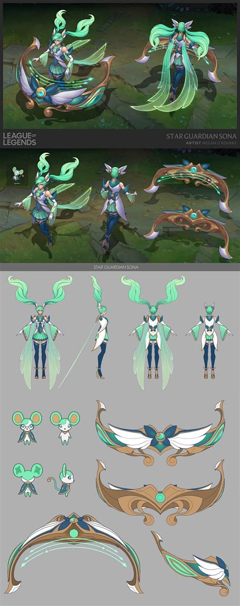 琴瑟仙女 娑娜：星之守护者——拳头riot原画设计师：megan Orourke 花瓣网