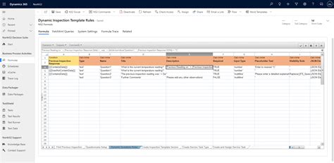 Xrm Formula 282 Rule Based Dynamic Inspection Questionnaires For Field Service · North52 Support