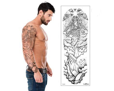 Angel Clouds Tattoo Sleeve