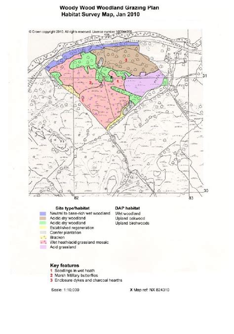 Habitat Survey Map Example Scottish Forestry