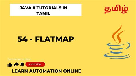 Java8 54 Flat Map Function Tamil Youtube