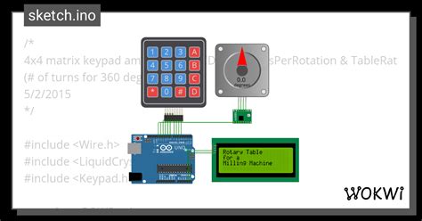 Rotary Table For A Millingmachine Wokwi Esp32 Stm32 Arduino Simulator