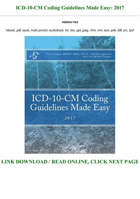 E Book Download ICD 10 CM Coding Guidelines Made Easy 2017 FOR ANY DEVICE