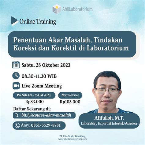 Penentuan Akar Masalah Tindakan Koreksi Dan Korektif Di Laboratorium