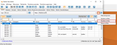 Fonctions communes Filtrer les informations Requêtes Logilys