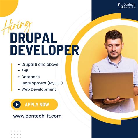 Contech Systems Inc On Linkedin We Are Seeking A Seasoned Drupal