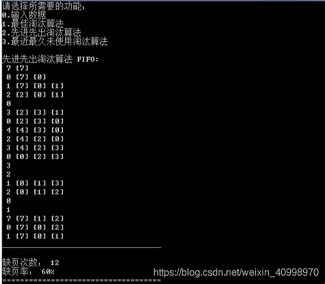 页面淘汰算法模拟实现与比较 Csdn博客