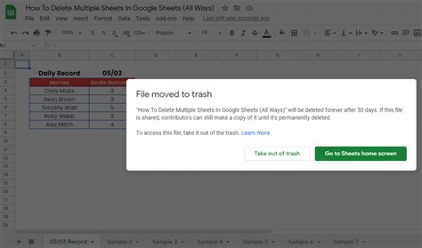 How To Delete Multiple Sheets In Google Sheets Step By Step