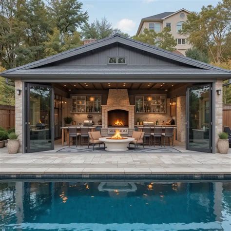 25 Luxurious Pool And Outdoor Kitchen Ideas That Feel Like